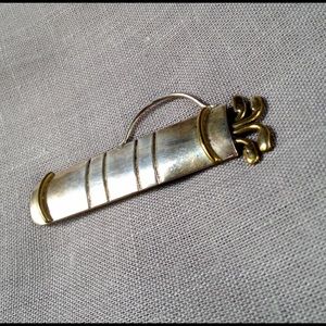 Vintage | Jewelry | Vintage Silver Golf Bag Brooch | Poshmark